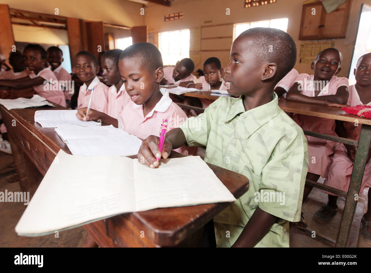 School children at NGO funded Treasured Kids Primary School in the ...