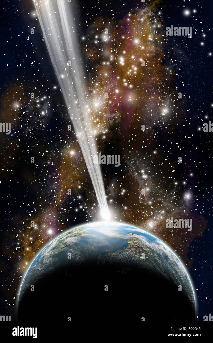 Comet colliding hi-res stock photography and images - Alamy