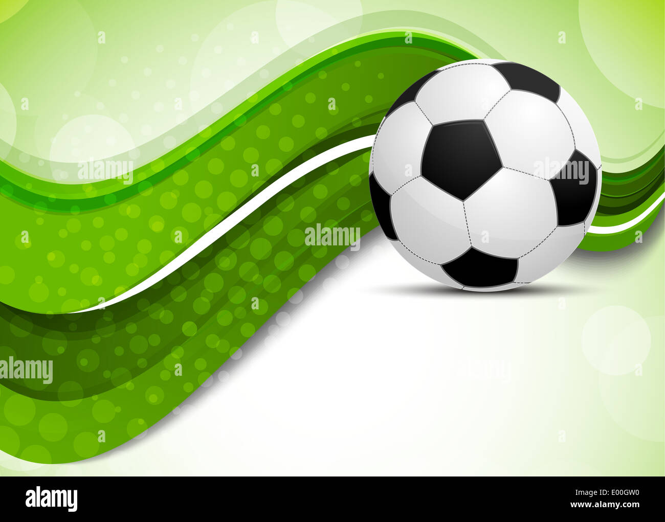 Green background with soccer ball. Abstract illustration Stock Photo ...