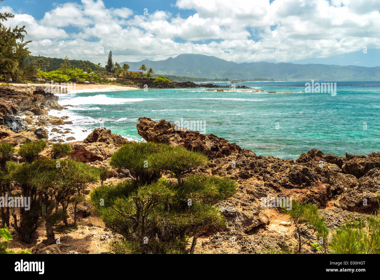 Three Tables Beach, part of Pupukea Beach Park on the North Shore of ...