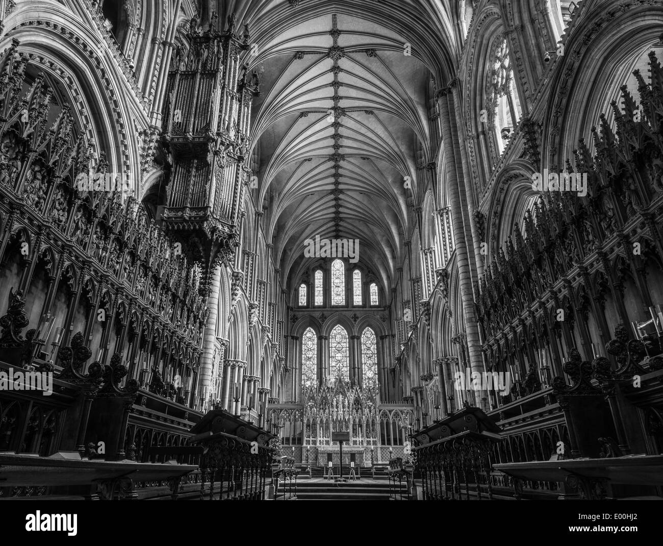 Choir architecture Black and White Stock Photos & Images - Alamy