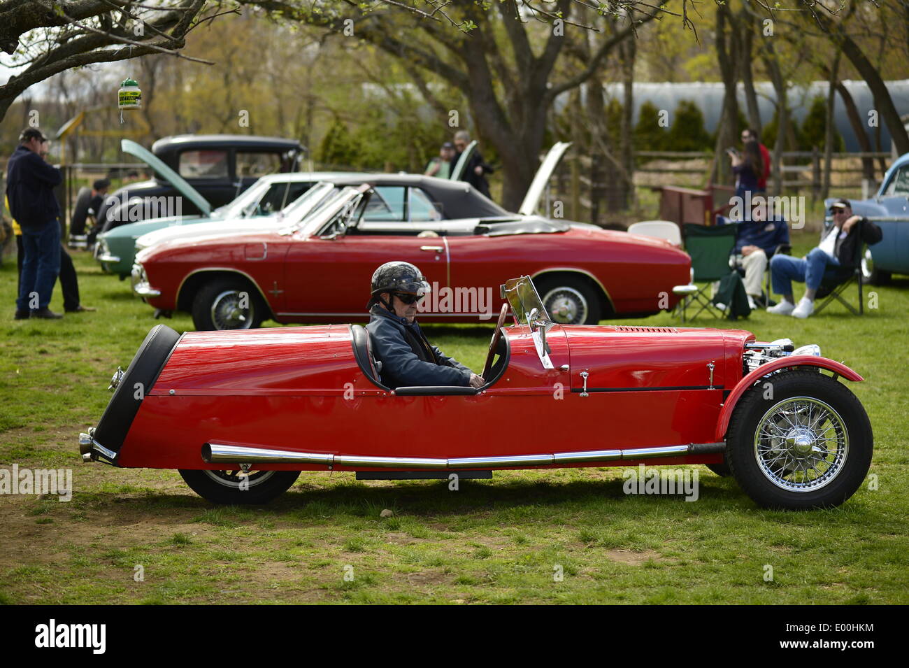 Floral Park, New York, U.S. 27th April, 2014. Owner STEVE KAPLAN, in ...
