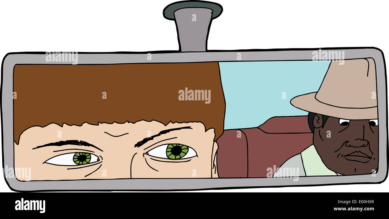 Man looking into mirror cartoon hi-res stock photography and images - Alamy