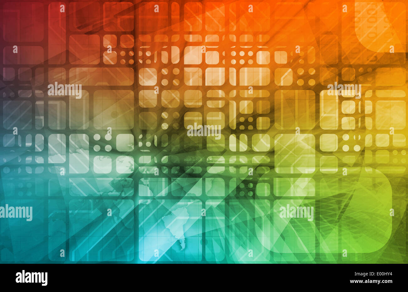 Virtual Technology with Data Filtering Web Art Stock Photo - Alamy