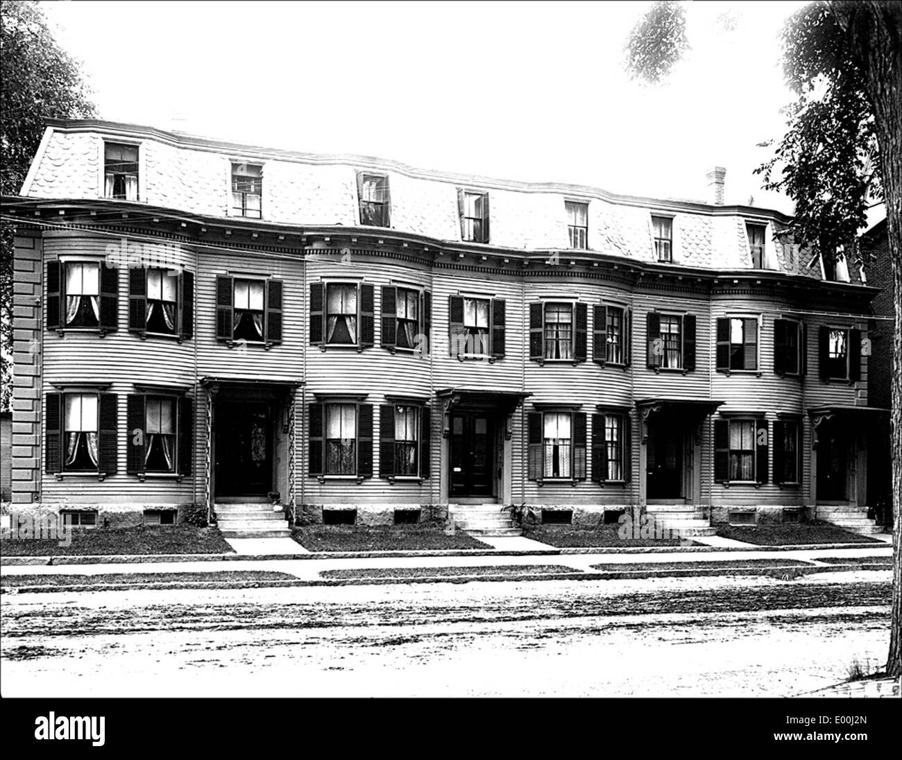 The Barker Block Row Houses in Keene, New Hampshire, designed by ...