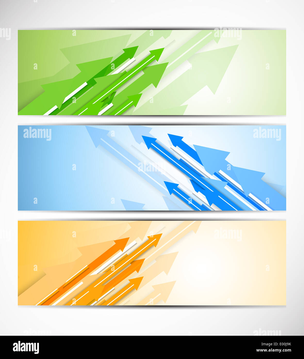 Set of banners with arrows. Abstract illustration Stock Photo - Alamy