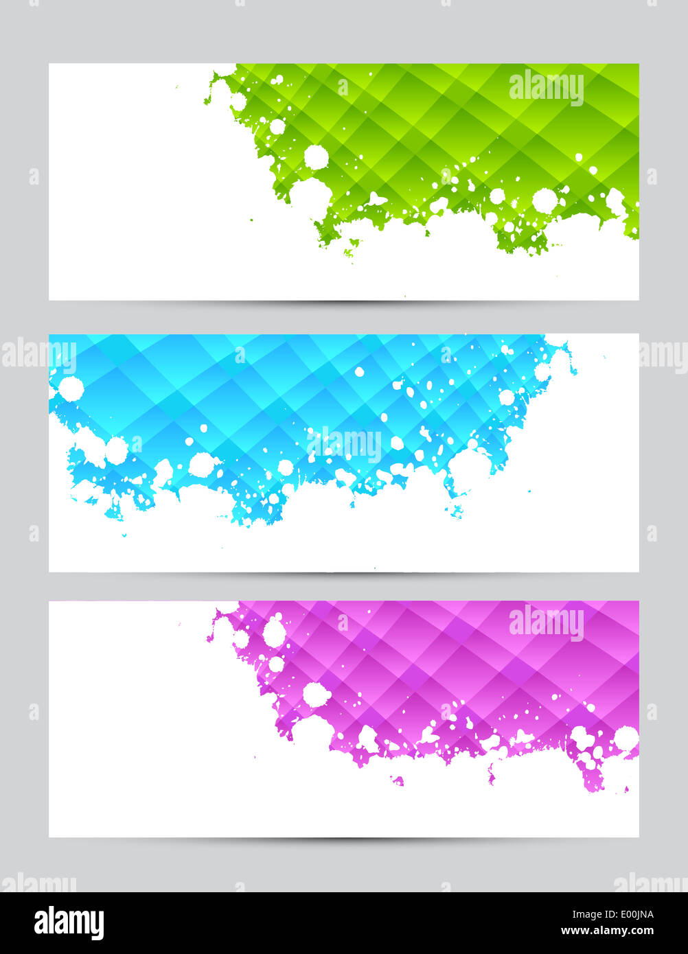 Set of banners with textures. Abstract colorful illustration Stock ...