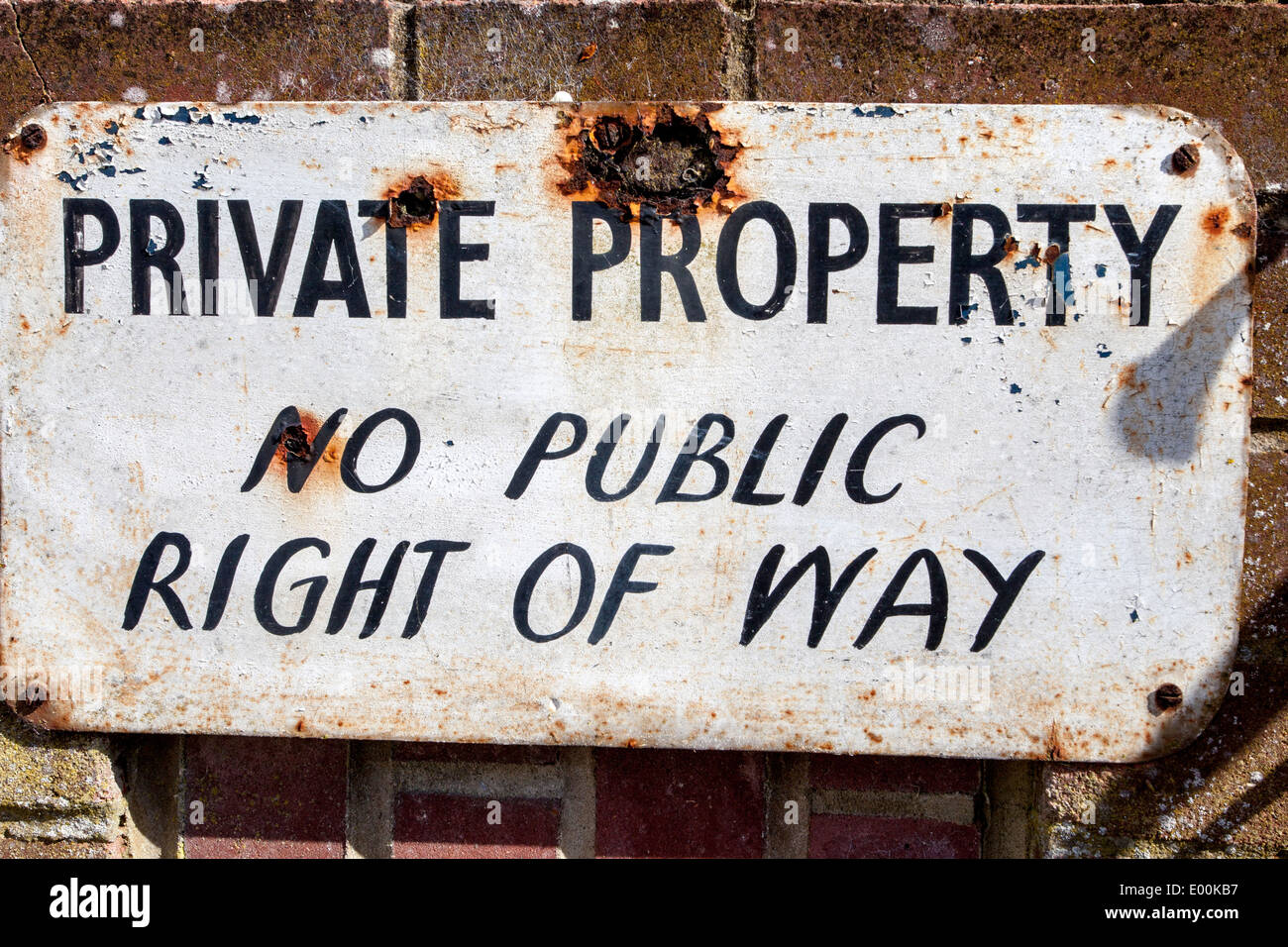 Private property sign Stock Photo - Alamy