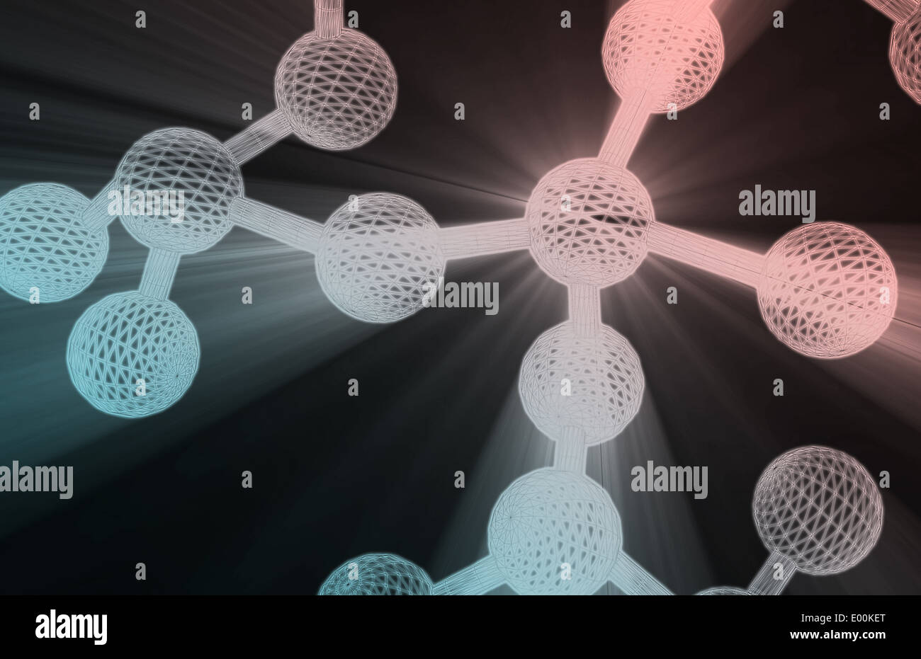 Molecular Structure with Connected Molecule As Art Stock Photo - Alamy