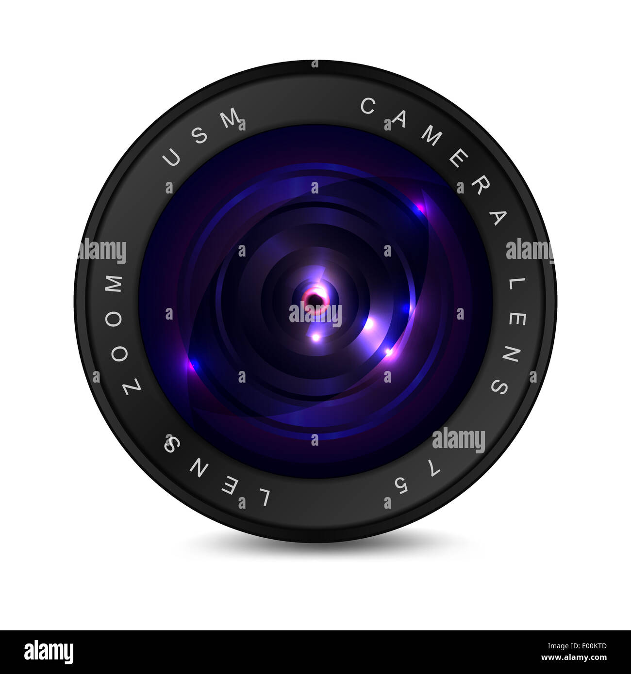 Lens on a white background Stock Photo - Alamy