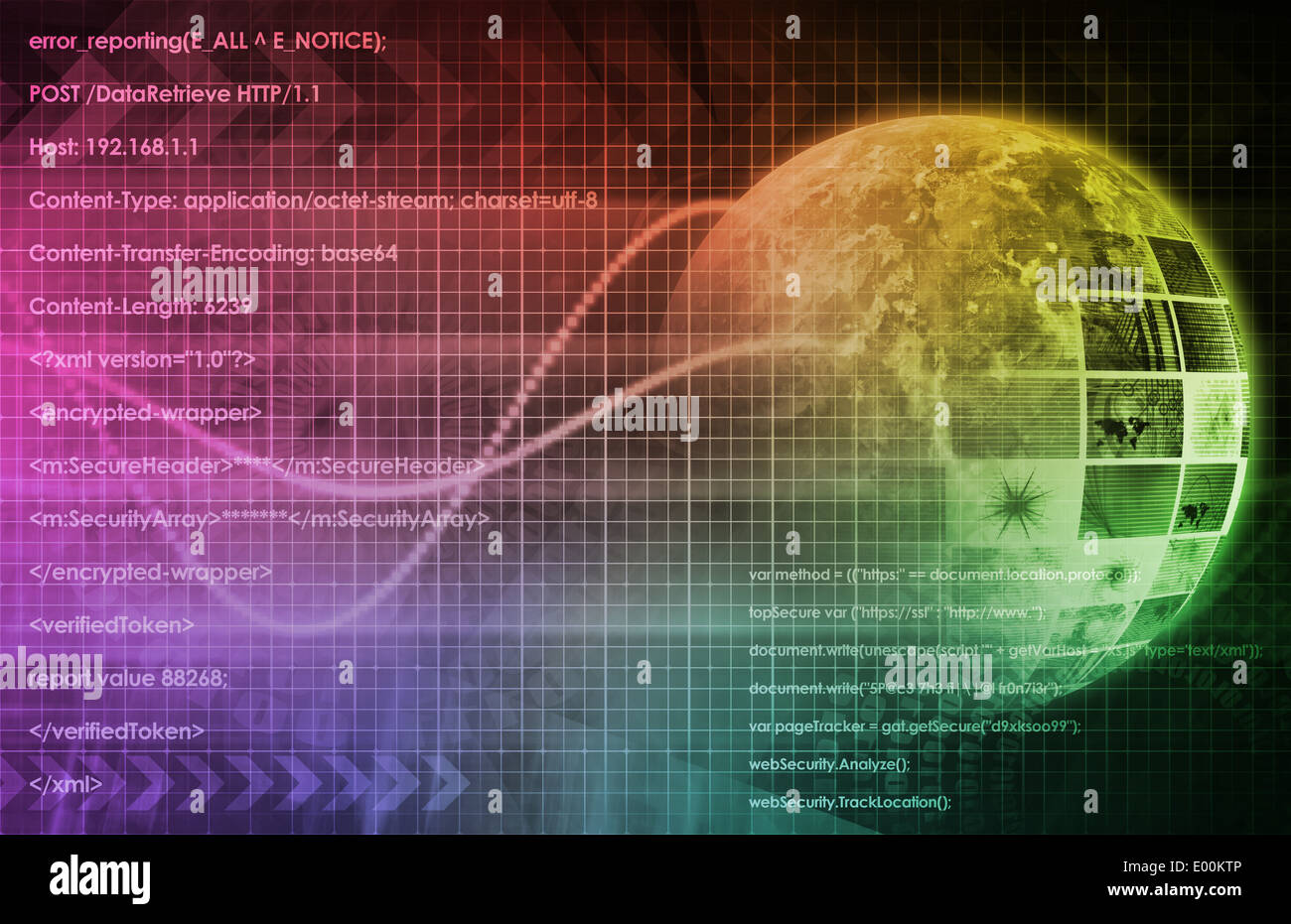 Technology Background as a Digital Abstract Art Stock Photo - Alamy