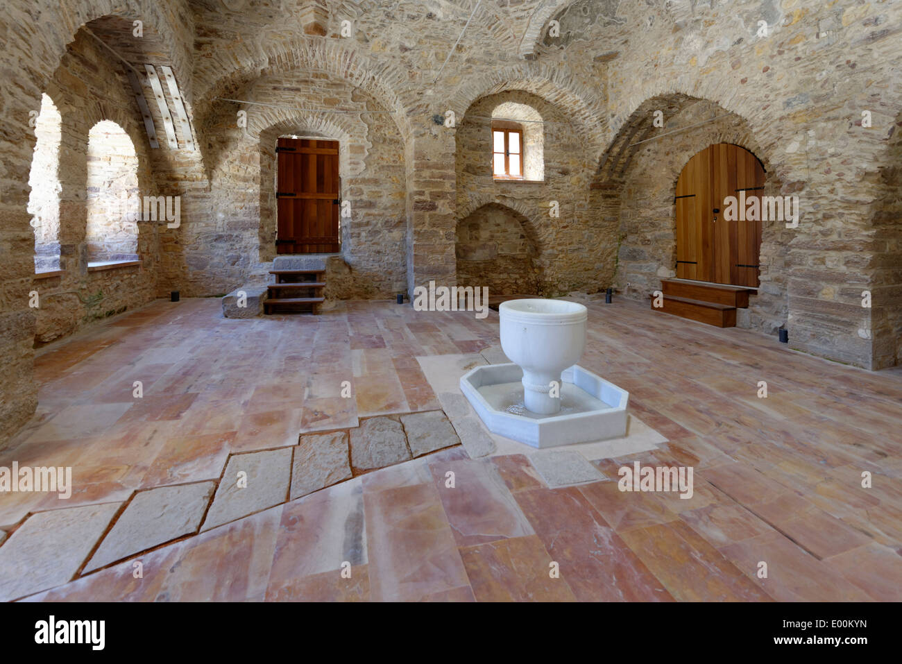 Ottoman Turkish baths dating from 18th century inside castle fortress ...