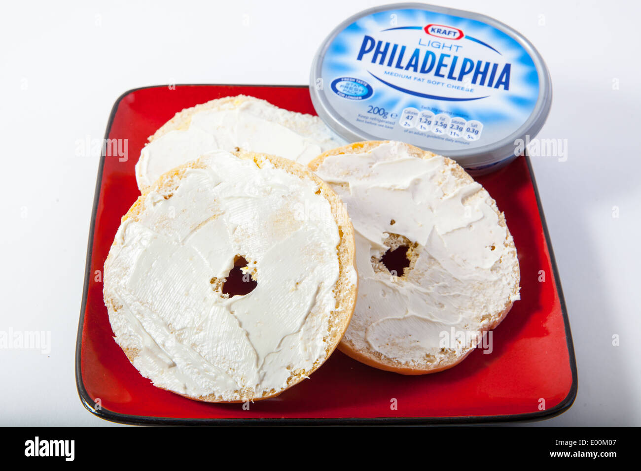 Philadelphia light in a tub, medium fat soft cheese, a healthier option ...