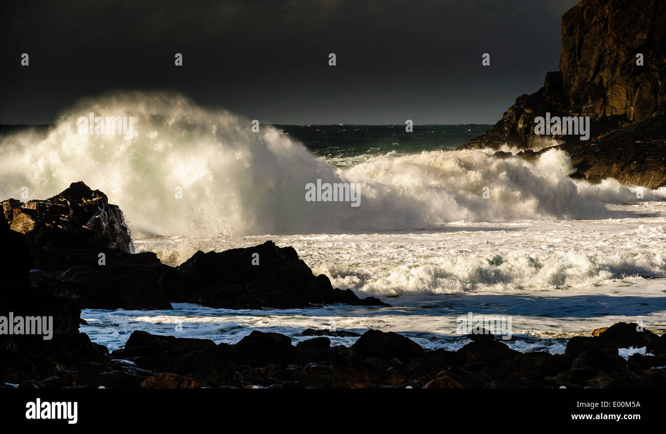 Scotland coast atlantic waves hi-res stock photography and images - Alamy