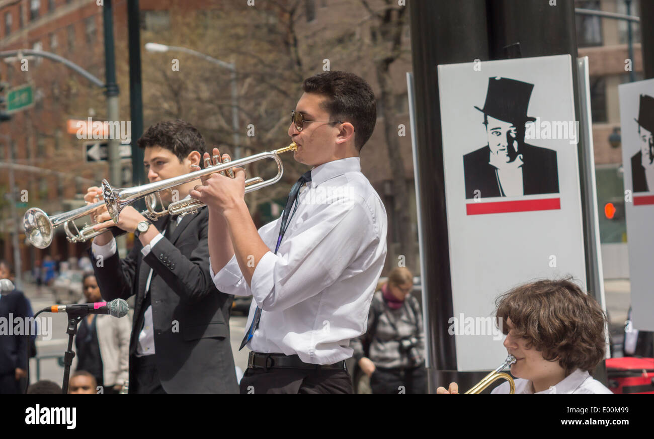 Musicians from the Lincoln Center Youth Workshop Band perform Stock ...