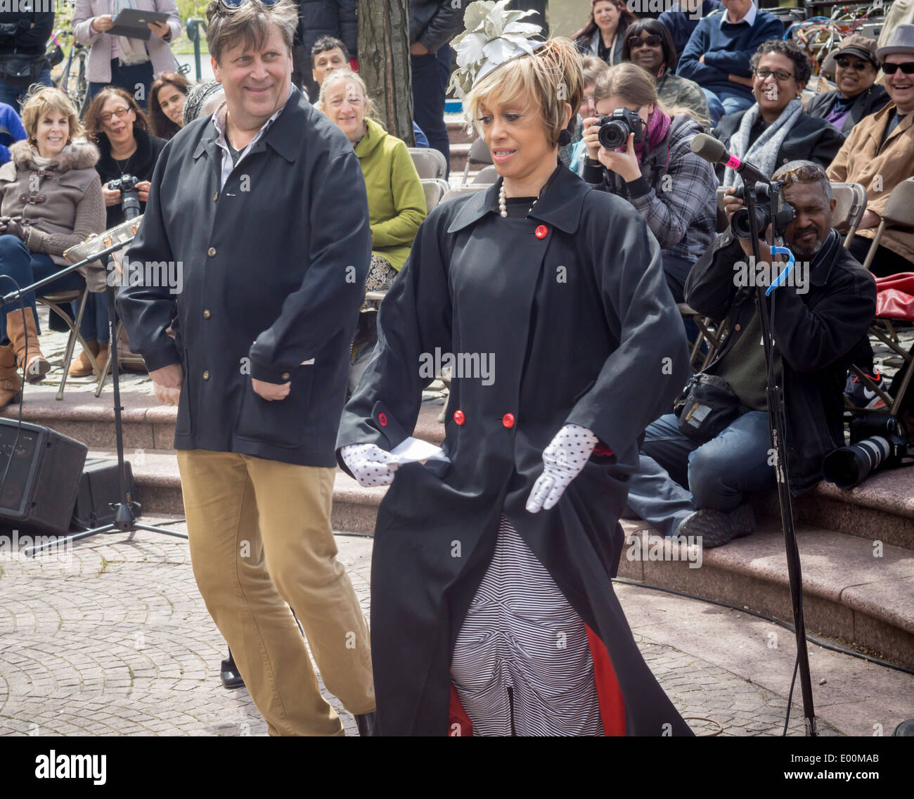 Mercedes Ellington, right with Tony Waag, left, tap dance the ...