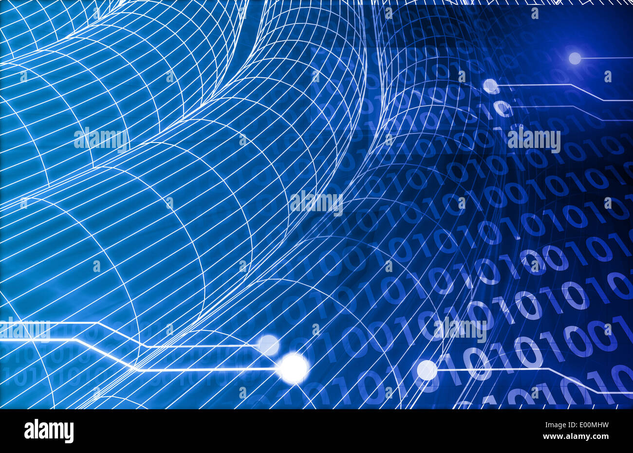 Digital Imagery with Data Network Transfer Art Stock Photo - Alamy