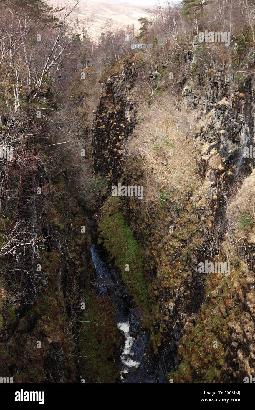 The Falls of Measach in the Corrieshalloch Gorge, on the River Droma ...