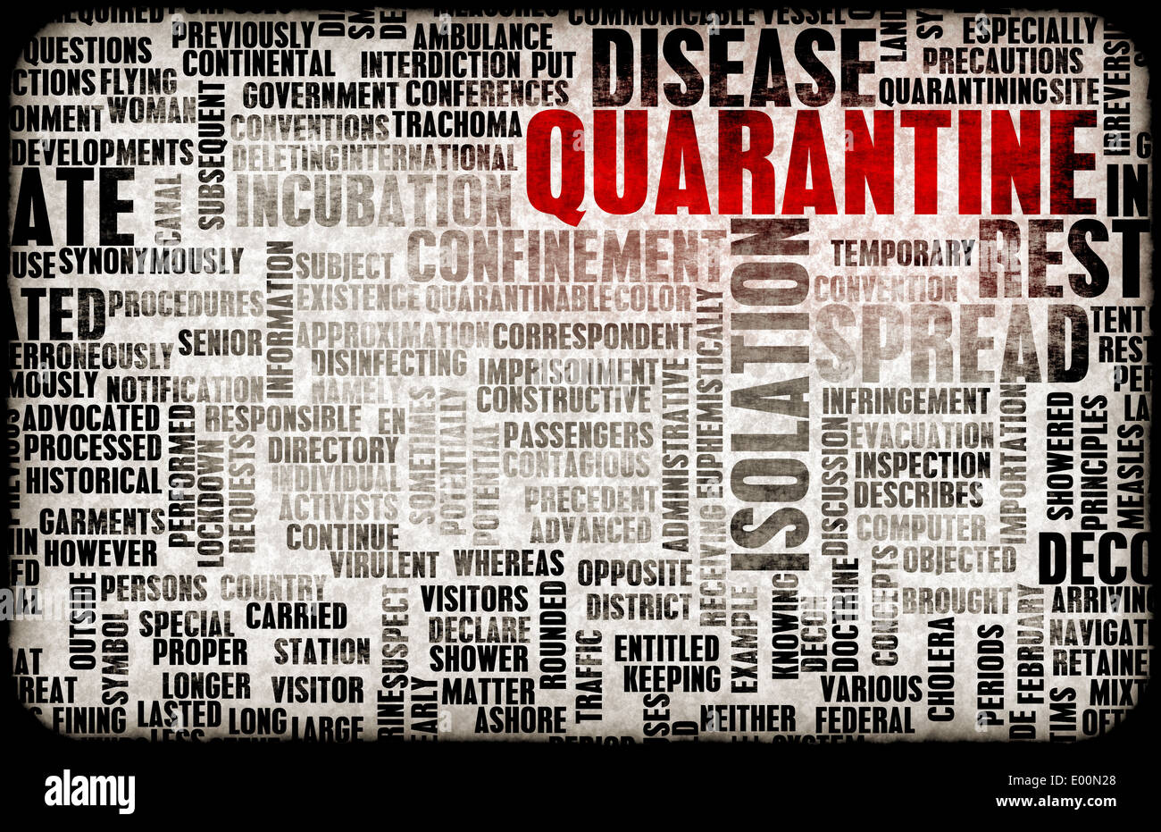 Quarantine and Prevention for Human and Animals Stock Photo - Alamy