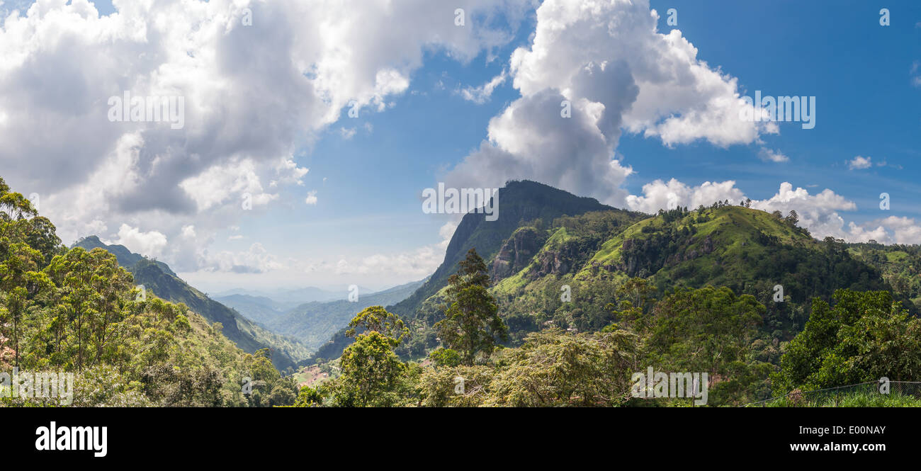 Panorama of Ella Gap, famous place with some of the most beautiful and ...