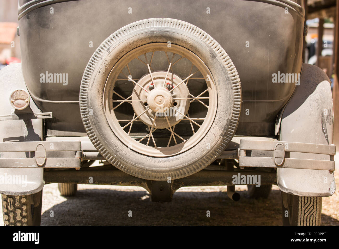 The back of an antique car, circa 1920's Stock Photo - Alamy