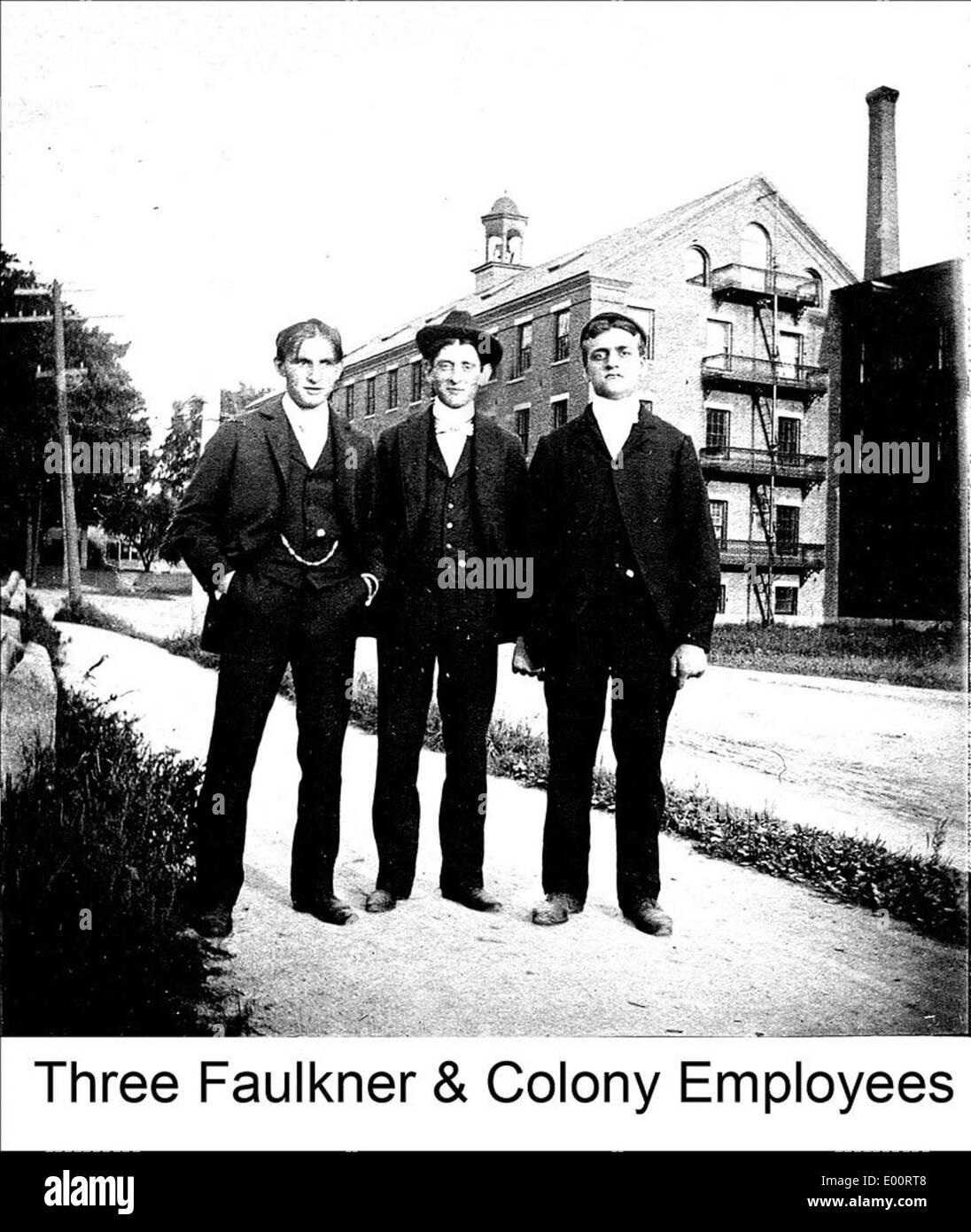 This photograph captures employees of the Faulkner and Colony Mill in ...
