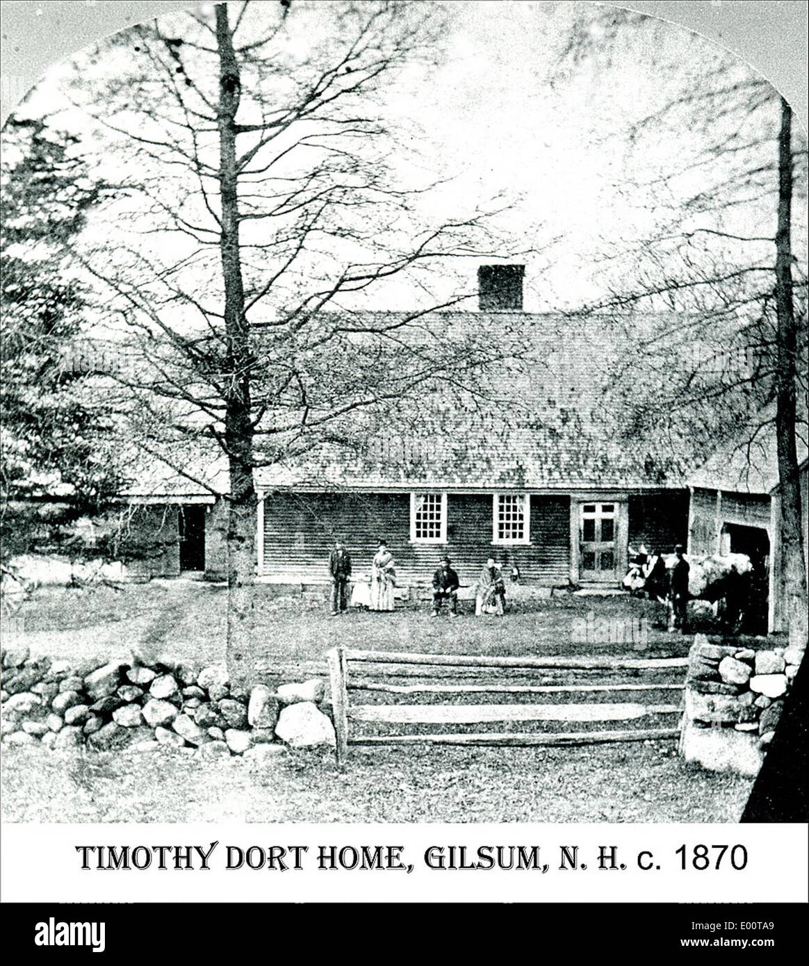 The Timothy House in Gilsum, New Hampshire, is an example of early ...