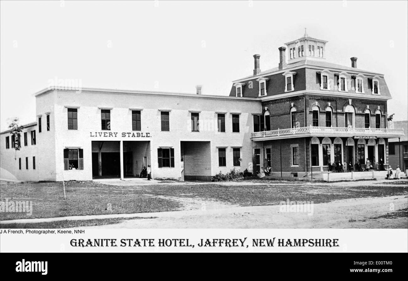 The Granite State Hotel and Livery Stable in Jaffrey, New Hampshire, is ...