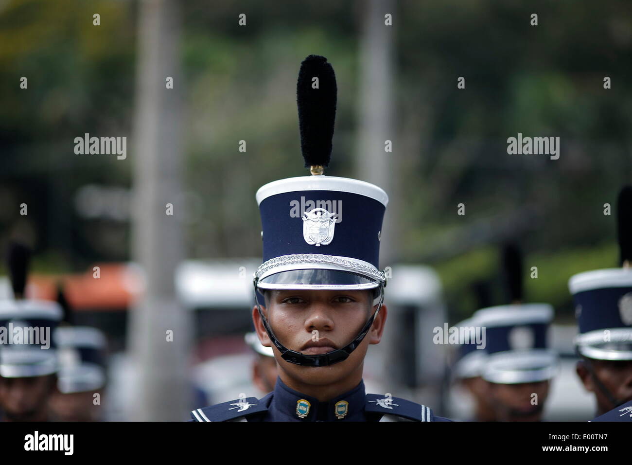 Panama City, April 28. 4th May, 2014. A member of the National Police ...