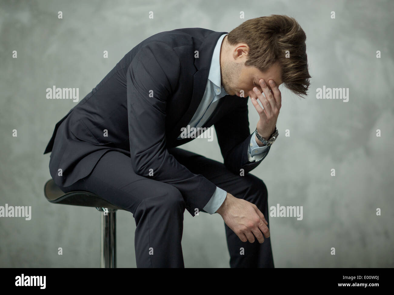 Young sad businessman without the achievement Stock Photo - Alamy