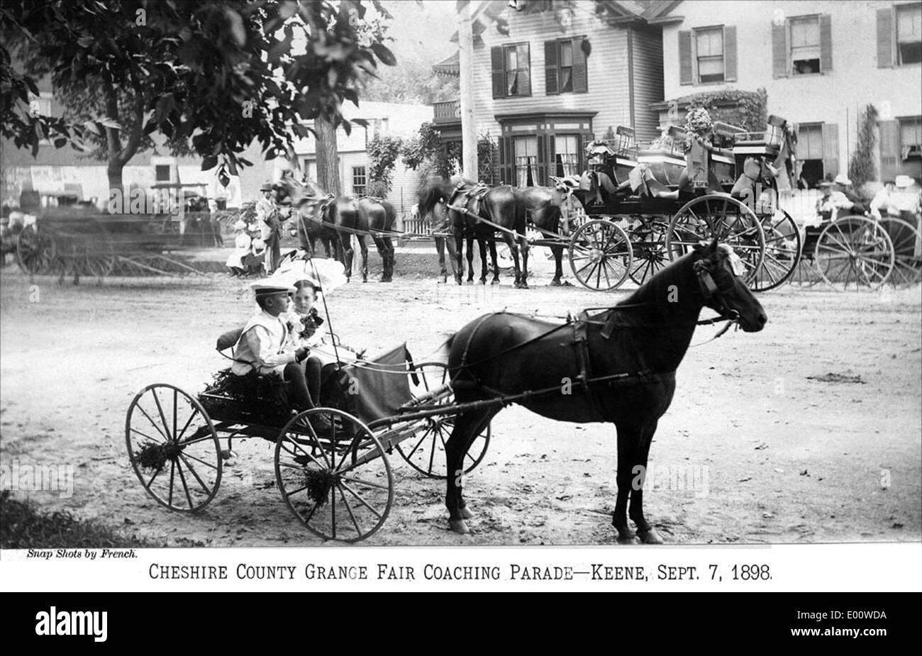 This photograph captures the Cheshire County Grange Fair Parade in ...