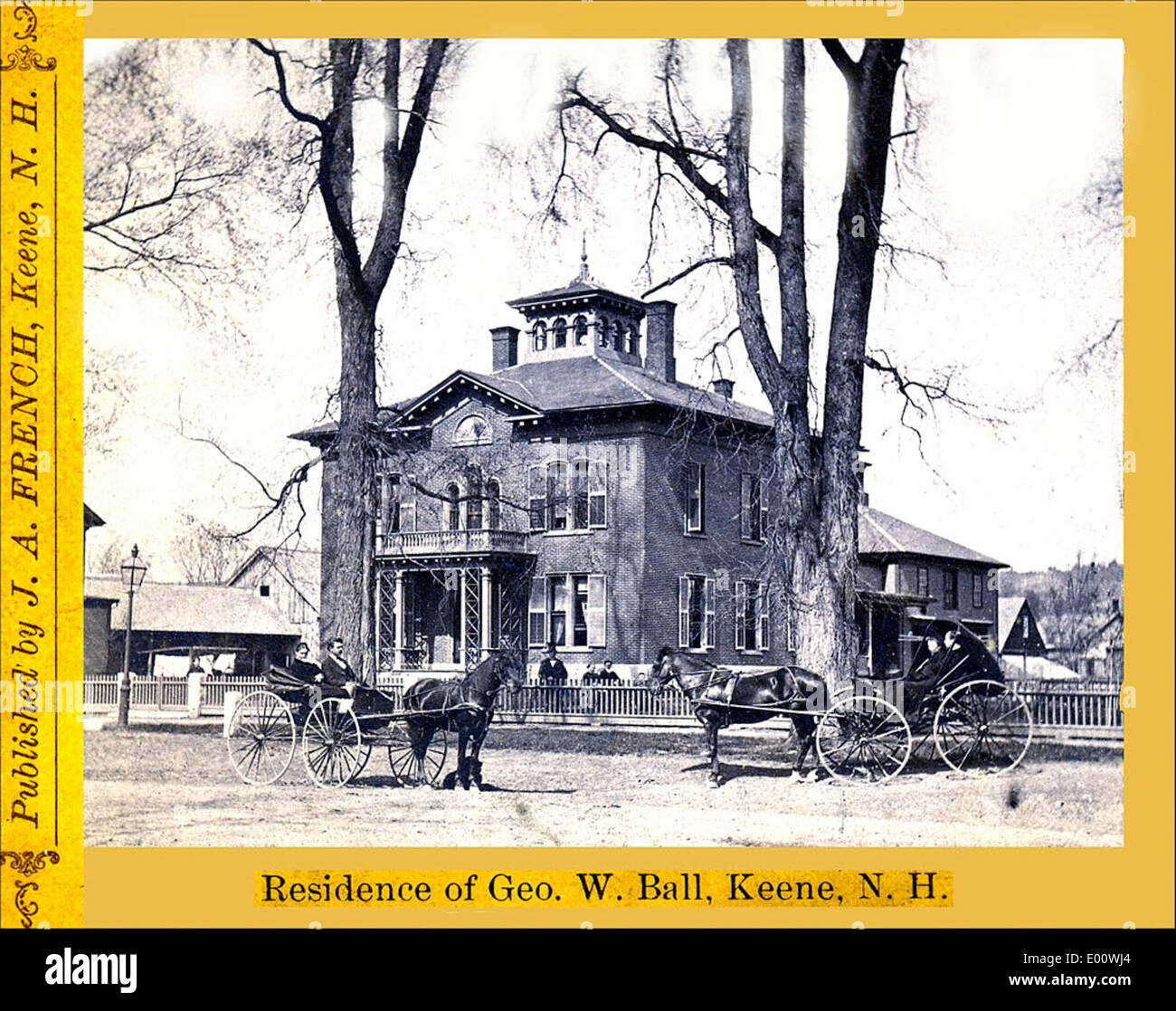 The Ball House in Keene, New Hampshire, designed by George Ball and ...