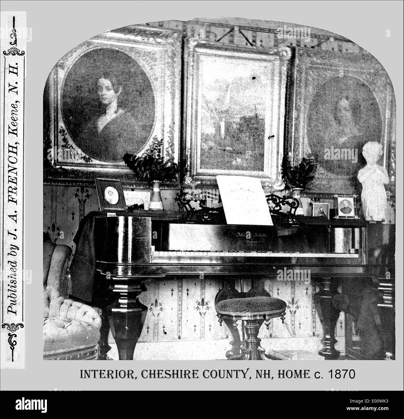 Interior of Unknown House in Cheshire County New Hampshire Stock Photo ...