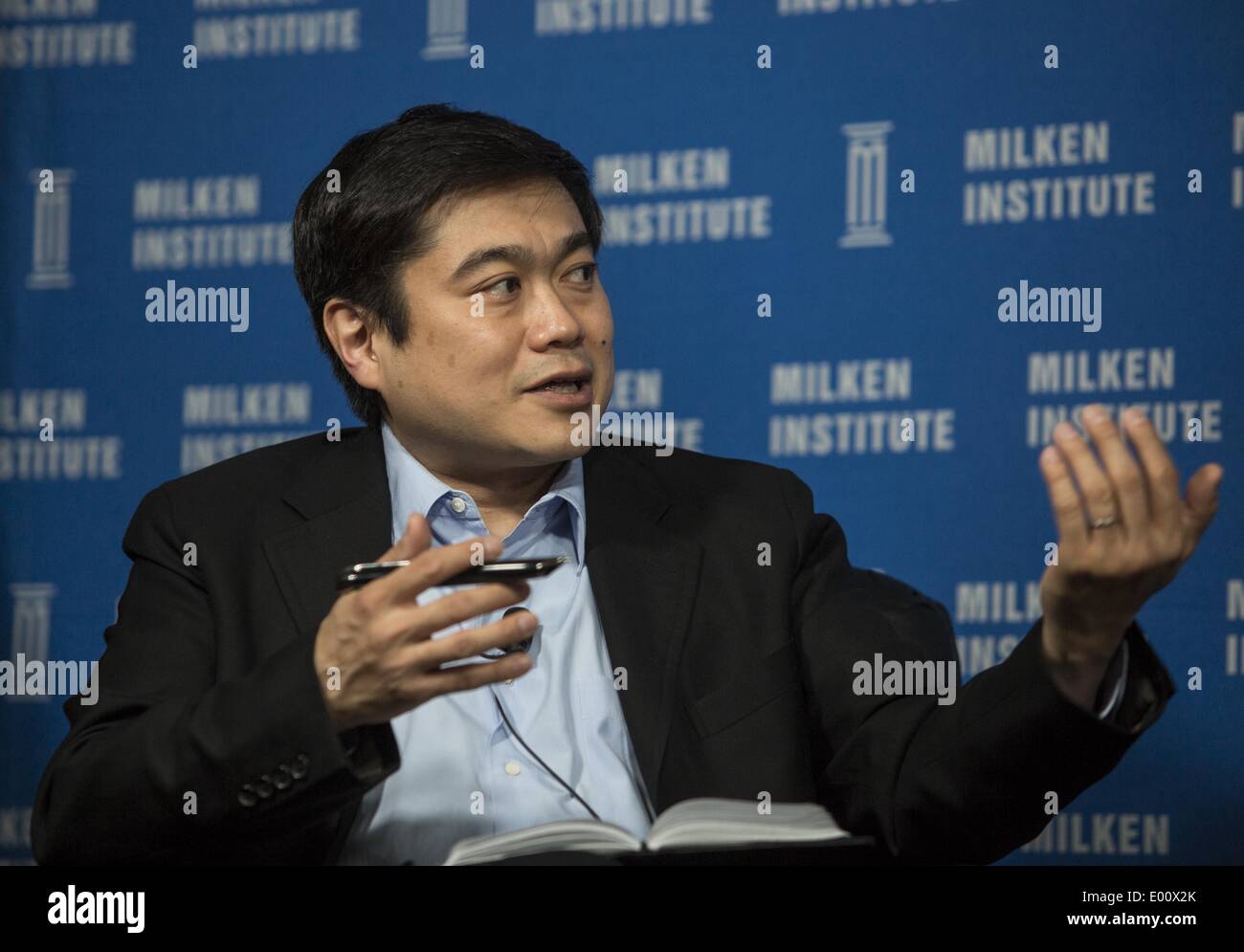 Los Angeles, California, USA. 28th Apr, 2014. Joichi Ito, director of ...