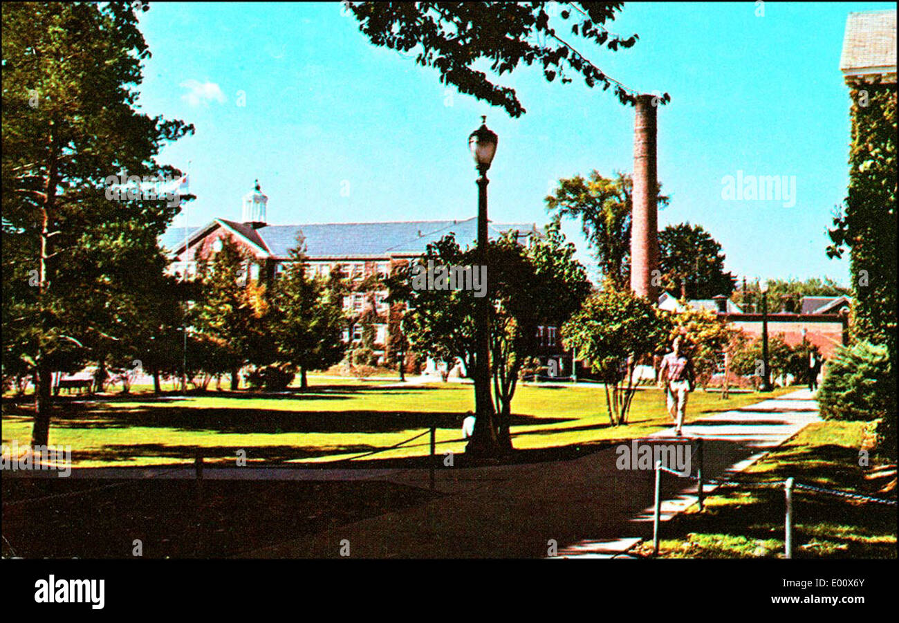 Huntress Hall is a prominent building at Keene State College in Keene ...