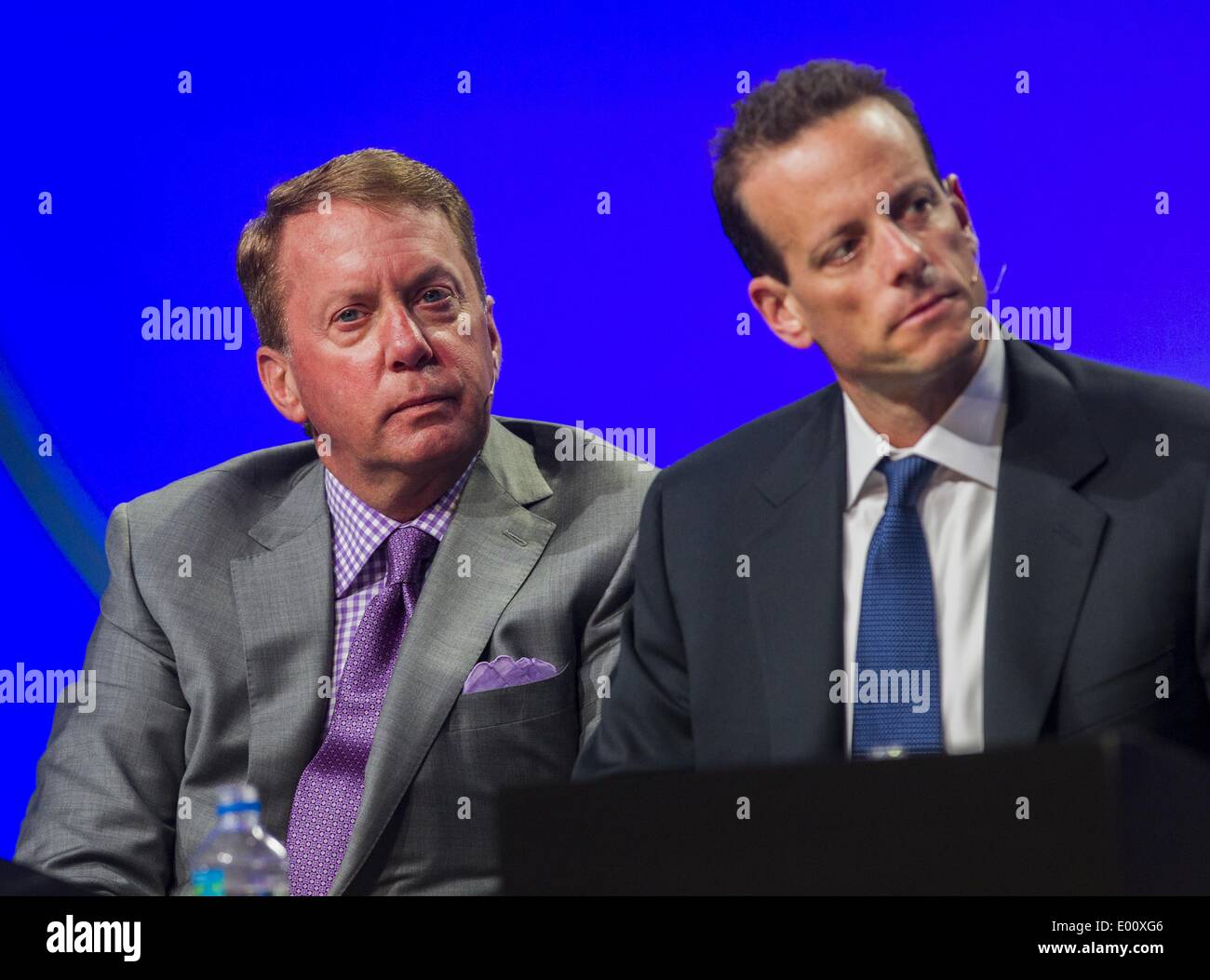 Los Angeles, California, USA. 28th Apr, 2014. Terry Duffy, left ...