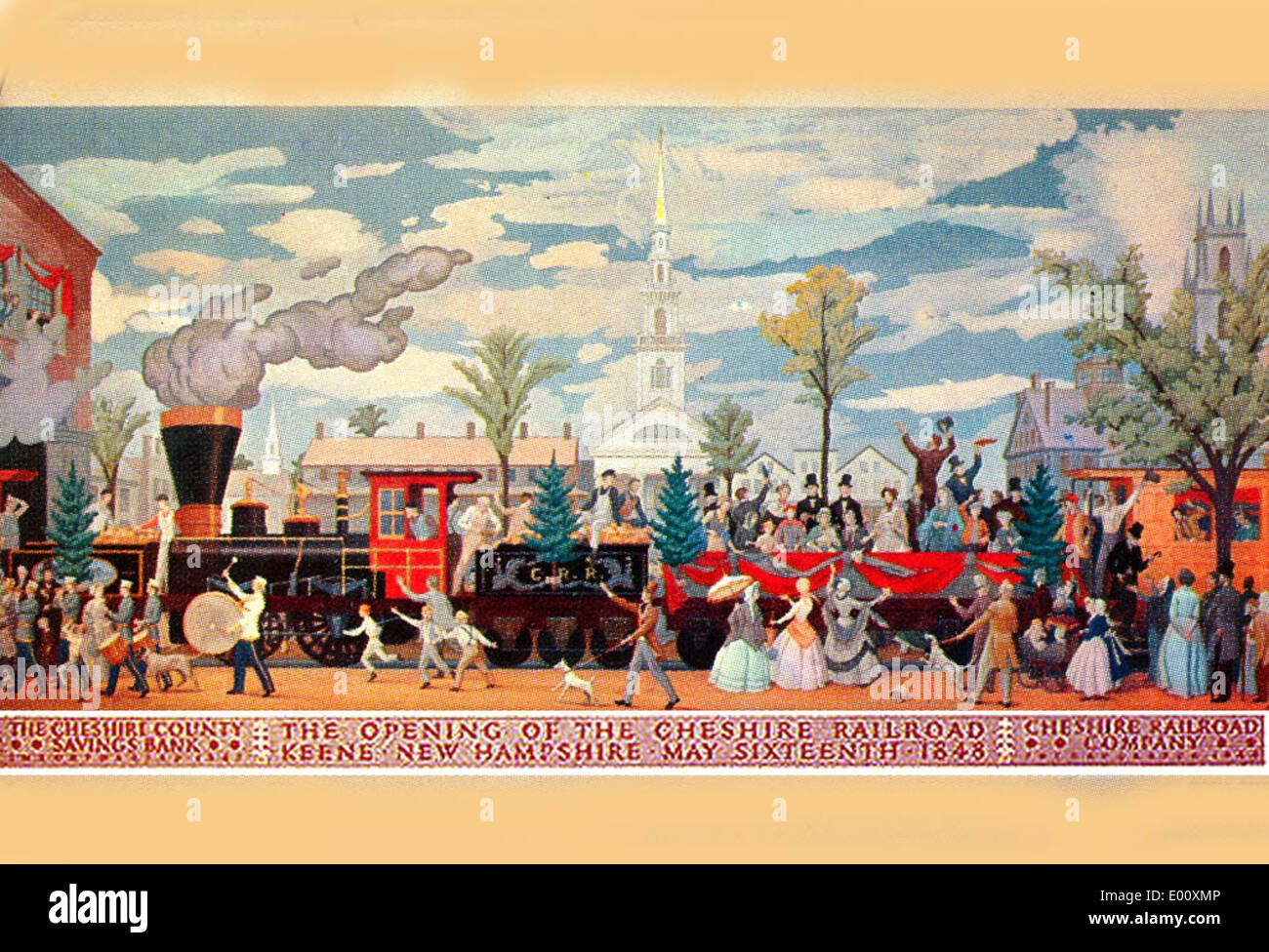 This mural by Barry Faulkner in Keene, New Hampshire, showcases the ...