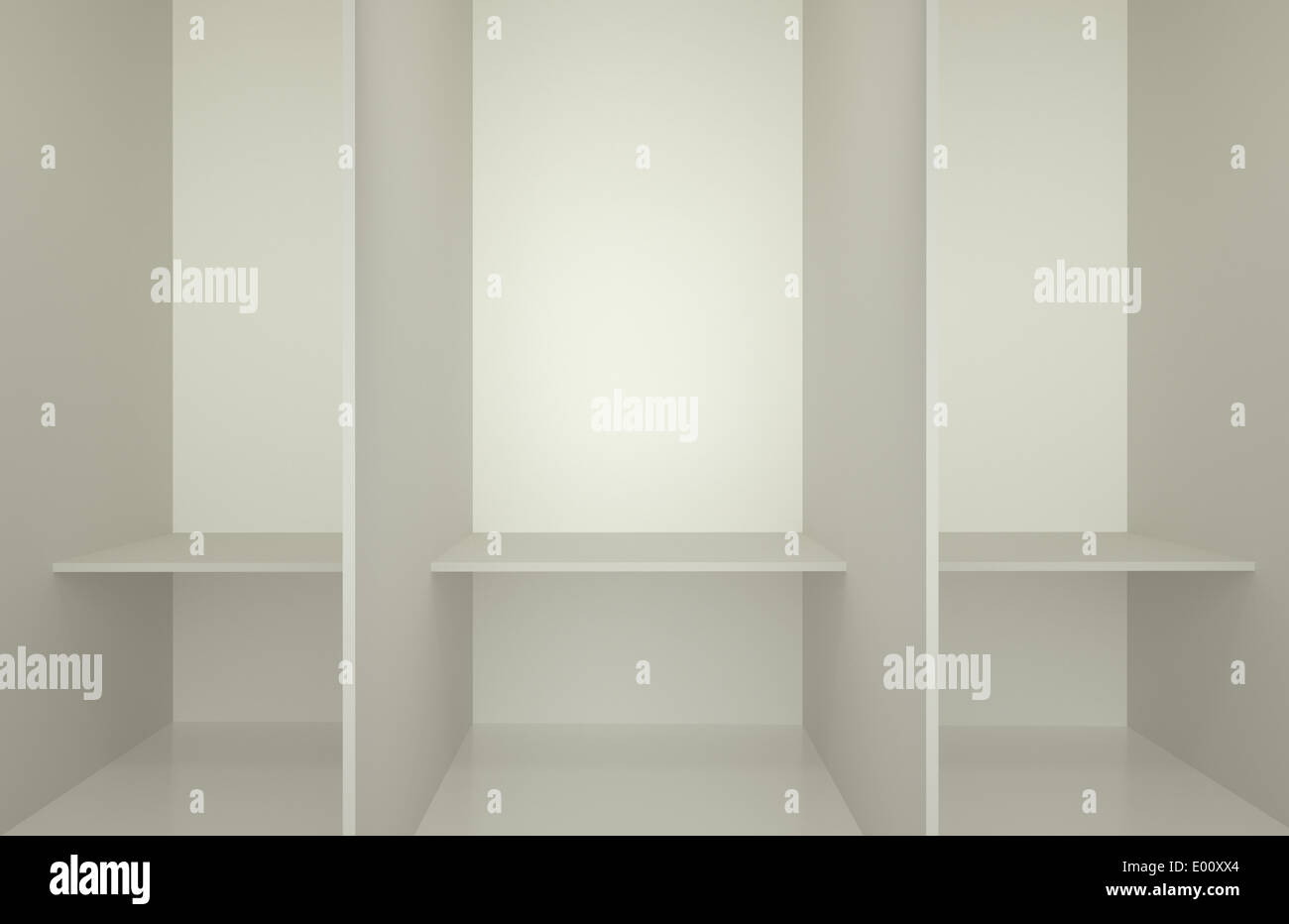 Picture of the white changing room Stock Photo - Alamy