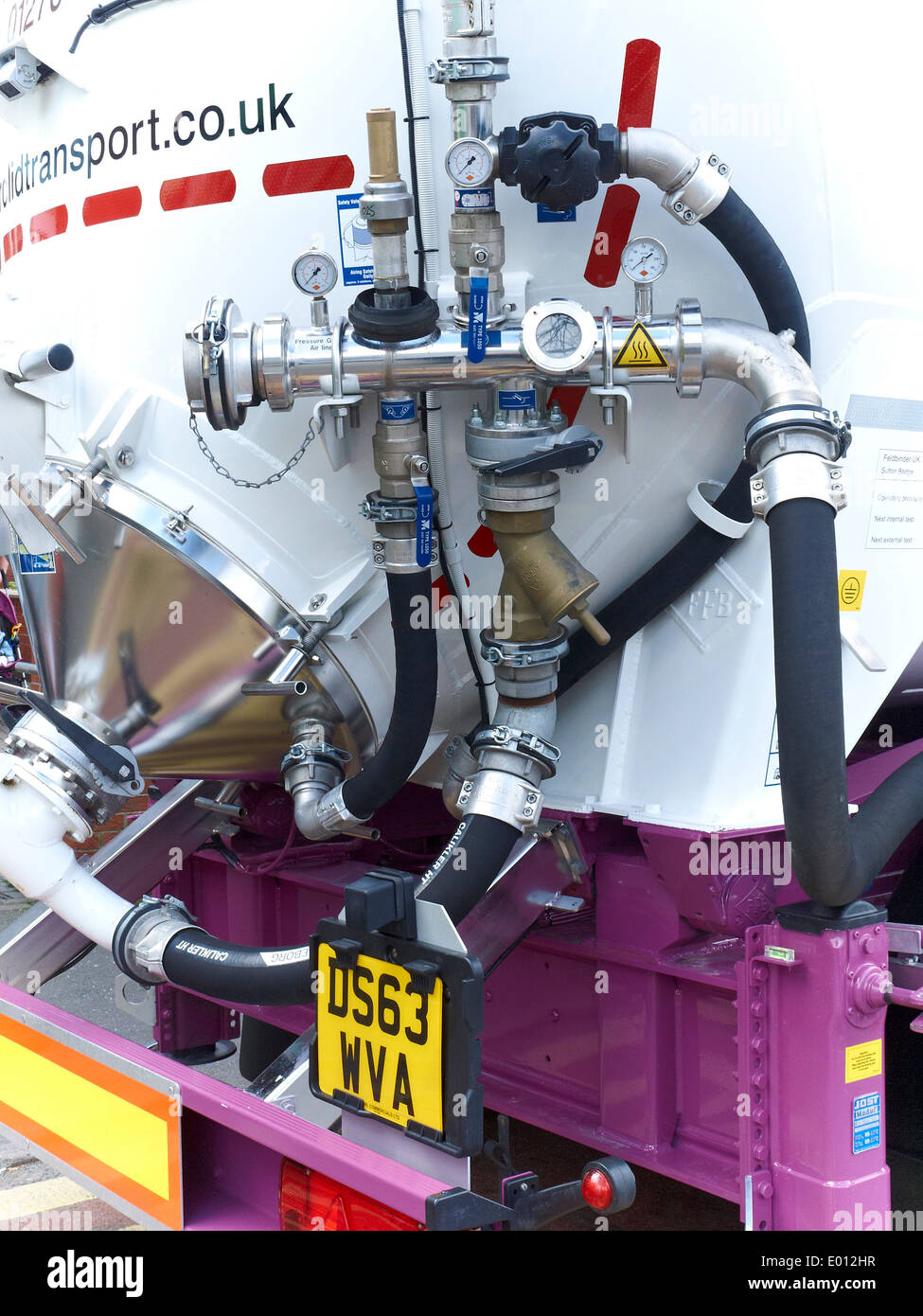 Pump installation on the back of a Arclid Transport lorry Sandbach ...