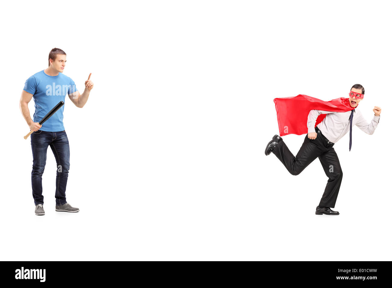 Man running scared hi-res stock photography and images - Alamy