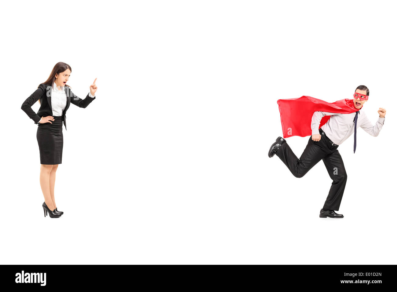 Woman running away fear hi-res stock photography and images - Alamy