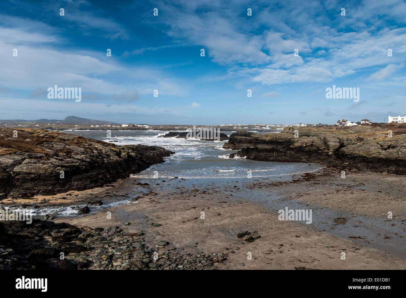 Porth Diana in Trearddur Bay on Anglesey North Wales Stock Photo - Alamy