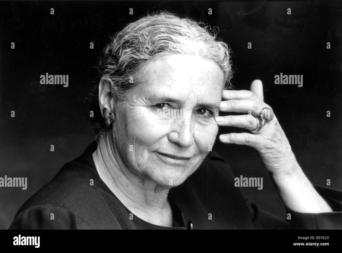 Doris lessing 1995 Black and White Stock Photos & Images - Alamy