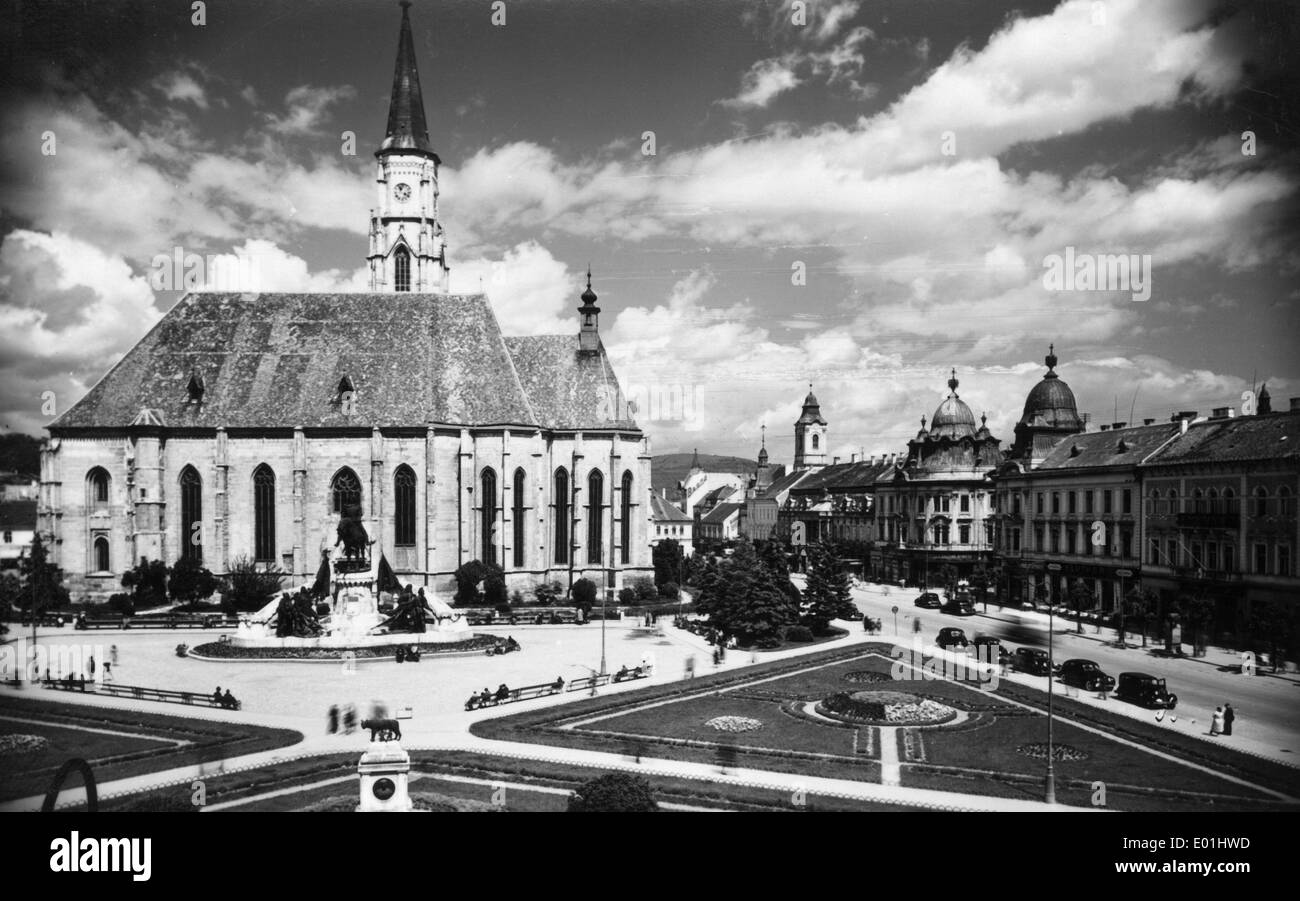Church in Cluj in Romania, 1940 Stock Photo - Alamy