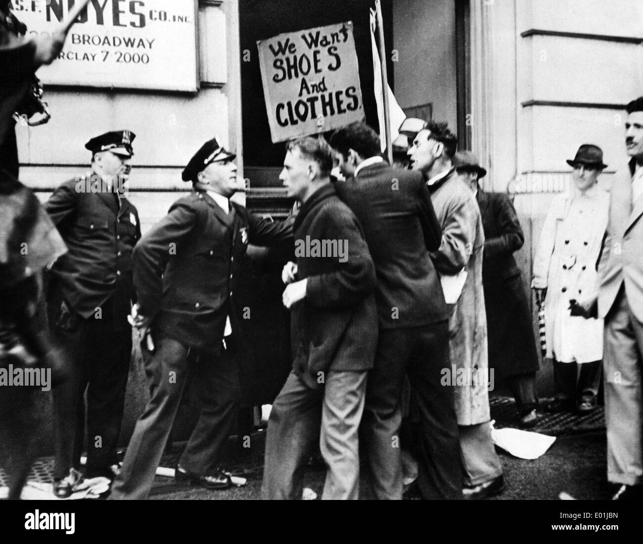 Global economic crisis: Unemployed demonstrators in New York, 1934 ...