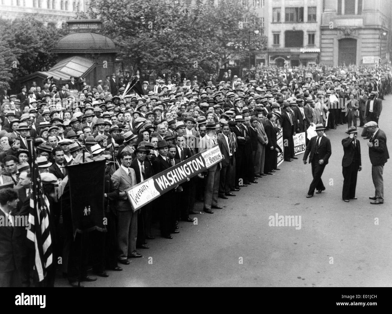Great Depression Unemployment New York High Resolution Stock ...