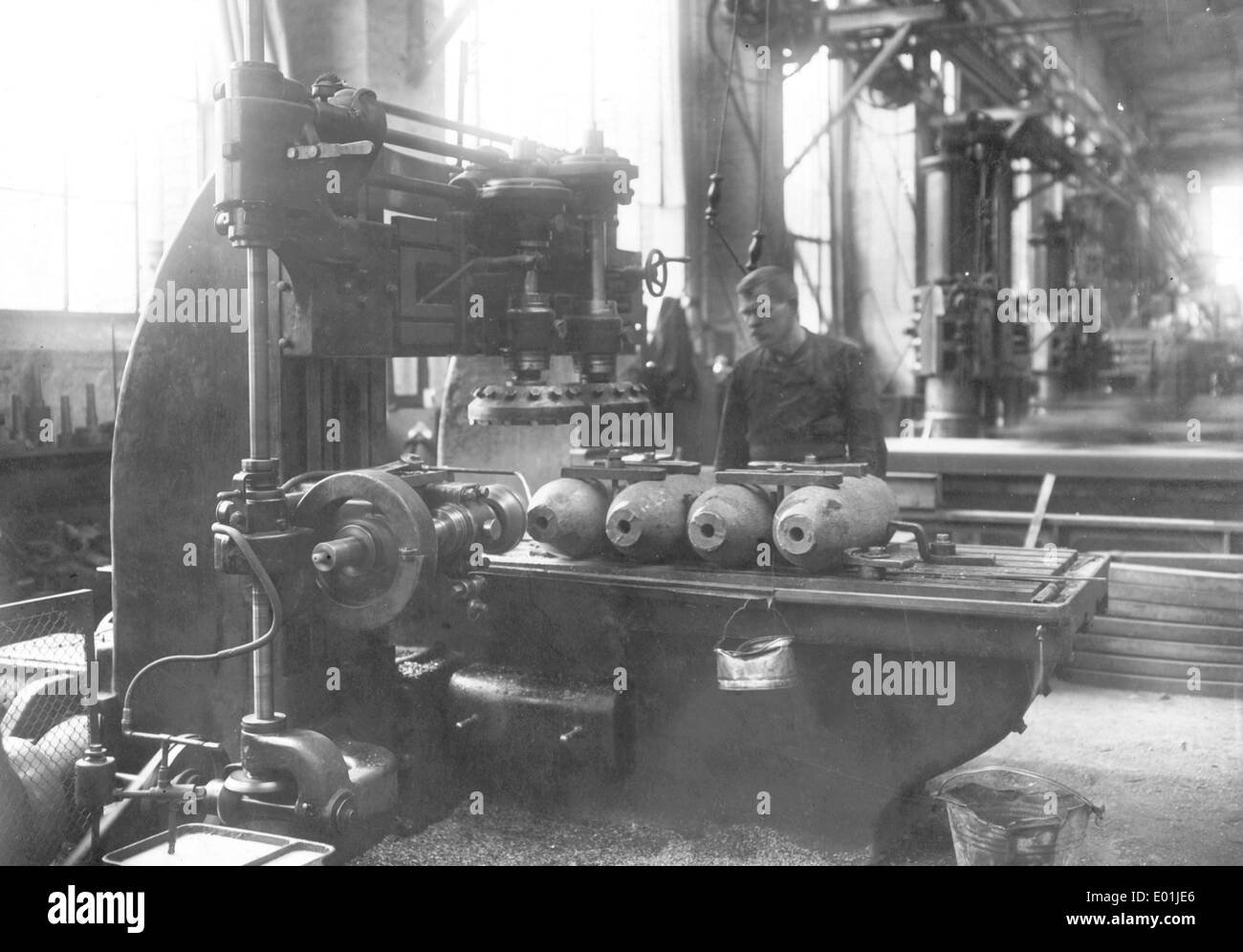 Worker arms industry Black and White Stock Photos & Images - Alamy