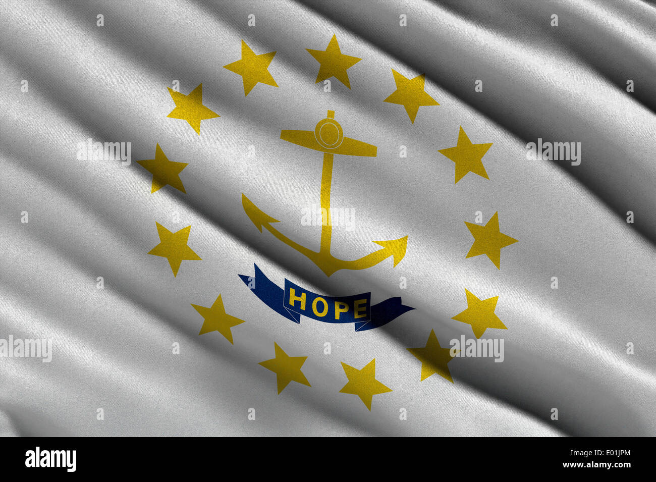 Flag of Rhode Island Stock Photo - Alamy