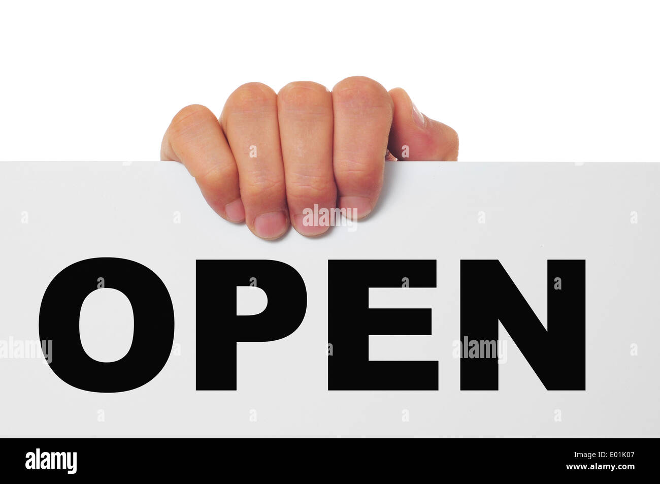 Hand written message in shop door hi-res stock photography and images ...