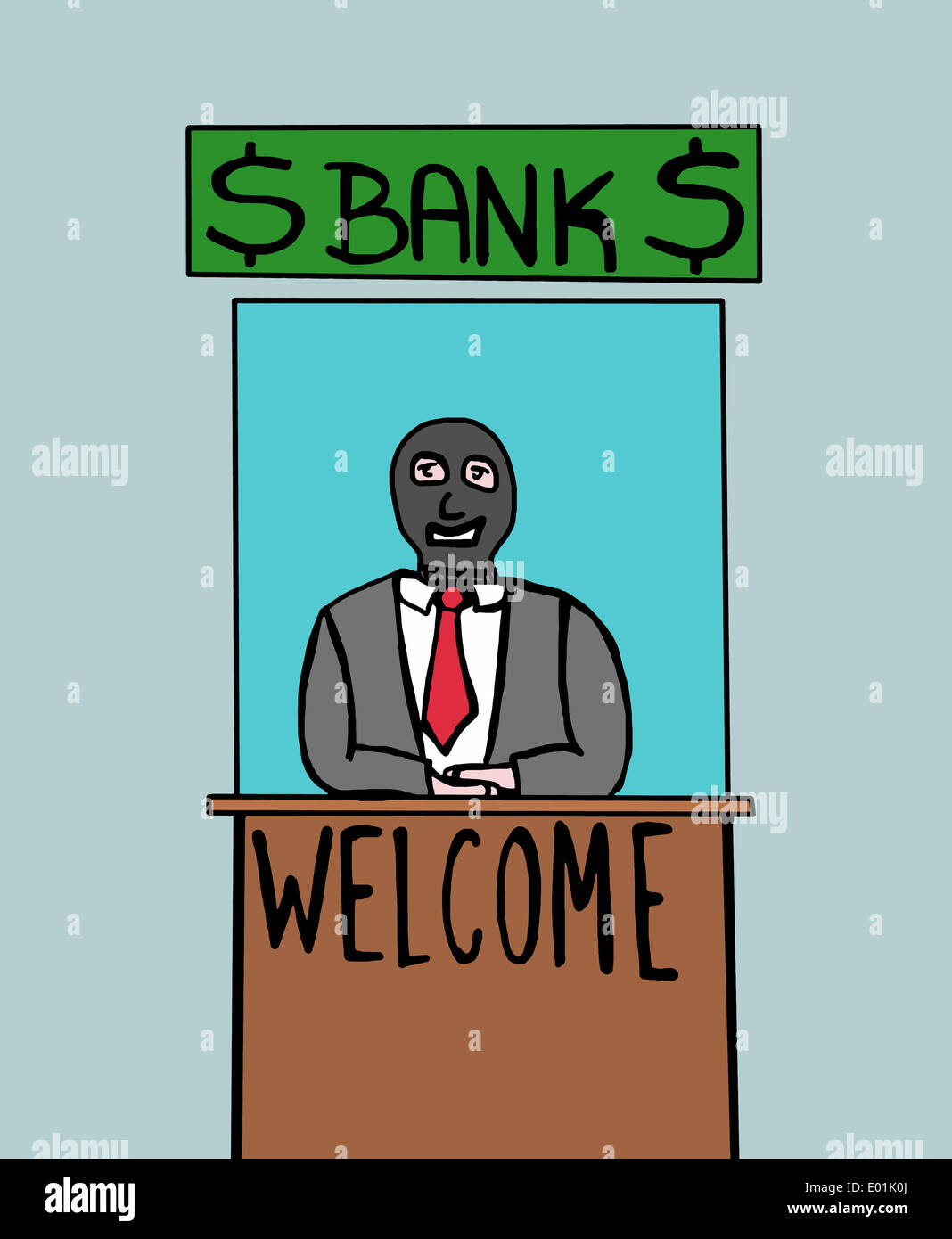 Bank robber cartoon hi-res stock photography and images - Alamy